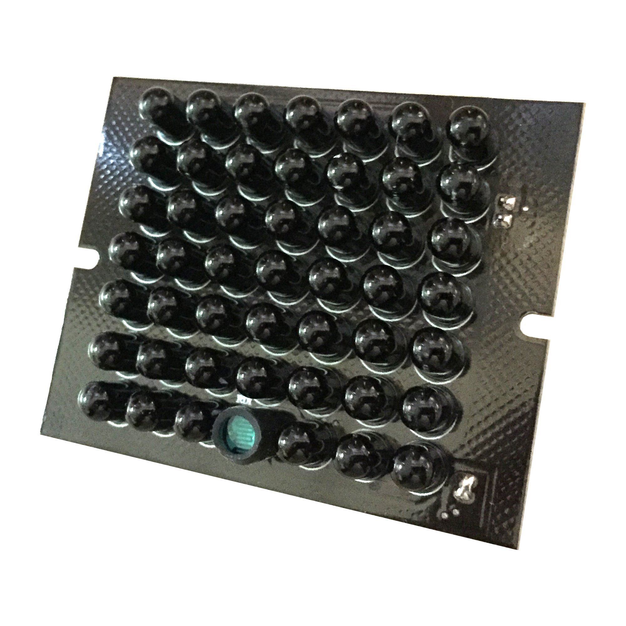 SCS Enterprises Total Invisible 940nM IR lamp Board with Light Sensor (48 Black LED Illuminator Array) 30ft Range, 120 deg, 12VDC