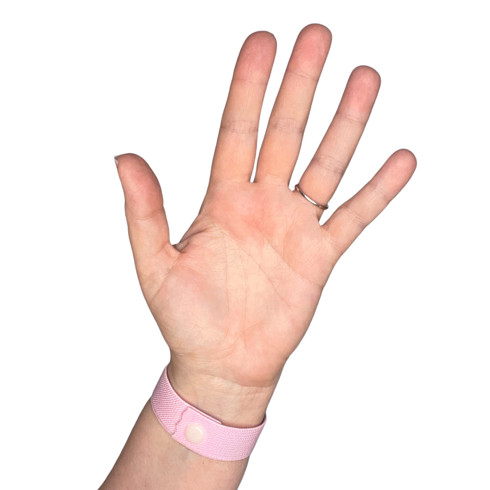 Anxiety Relief Healing Acupressure Bracelet with a "Snap"-Refocus Your Mind-Panic Attacks, Addictions, Stress-Create Healthy Habits (Candy Pink, small 6)