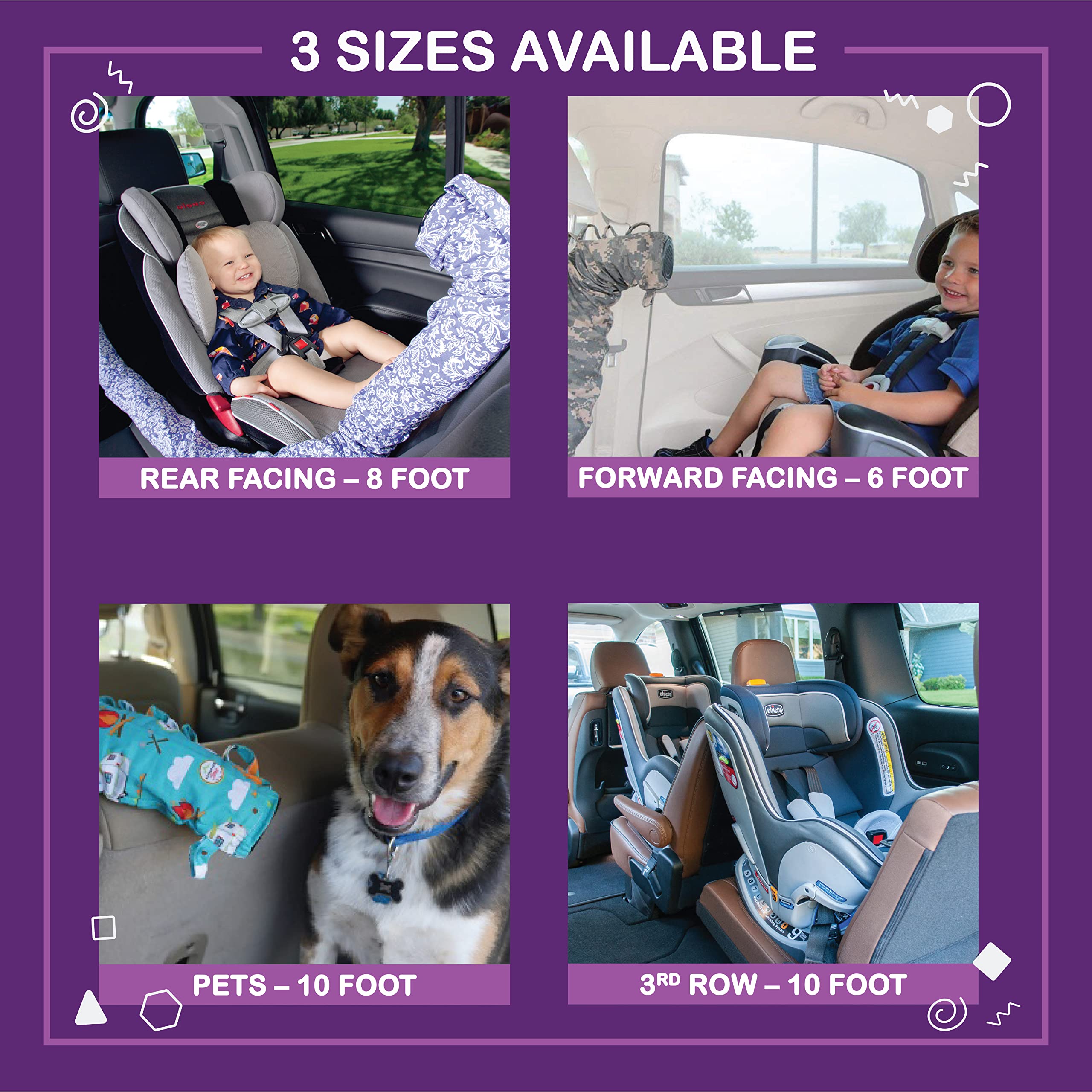 The Noggle-Making The Backseat Cool Again-Quick & Easy to Use Car Travel Accessories for a Comfy Ride Summer or Winter-Air Vent Extender Hose Directs Cool or Warm Air to Your Kids - 6ft, Lt. Blast