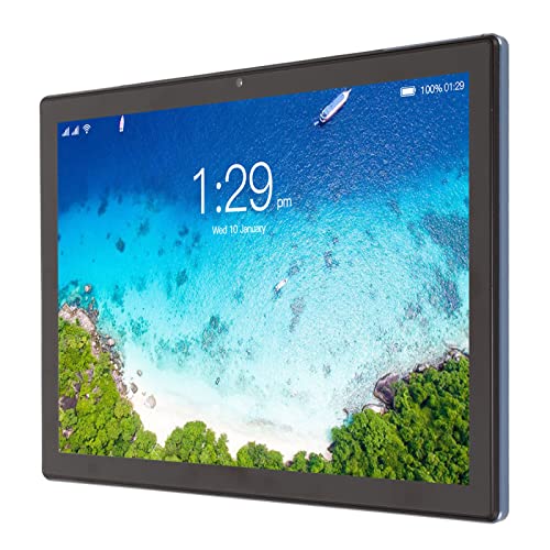 ASHATA 10in WiFi Android Tablet, 4G Net Dual Sim Card Tablet with FHD Screen and Dual Speakers, 4GB RAM 64GB ROM 128GB Expandable Gaming Tablet, Octa Core CPU, 5G Dual Band, 6000mAh Battery(Blue)