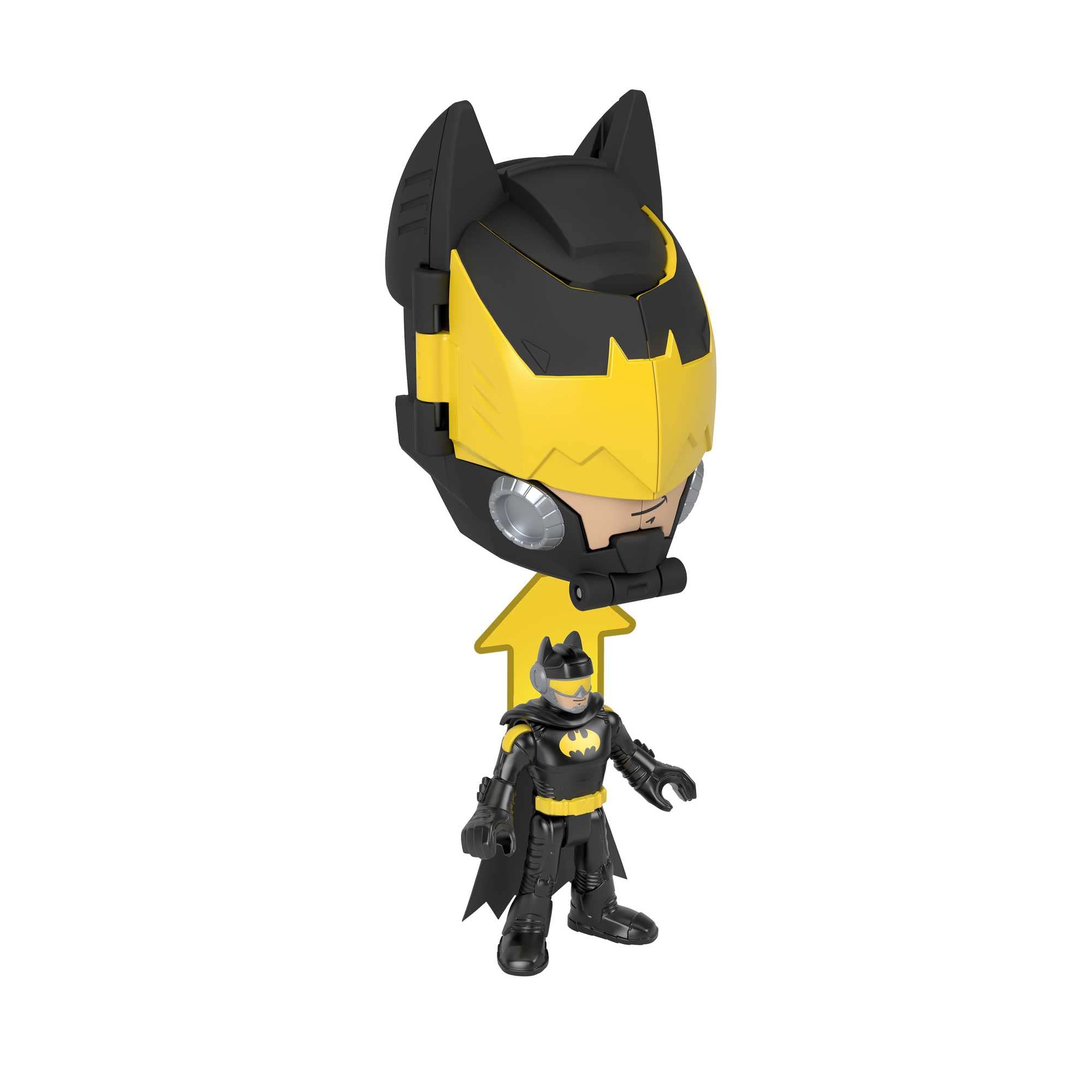 Fisher-Price Imaginext DC Super Friends Batman Toy Head Shifters Batwing & Figure Set for Preschool Pretend Play Kids Ages 3+ Years