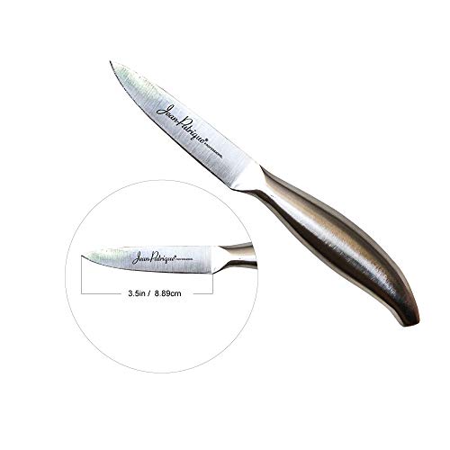 Jean-Patrique Paring Knife Kitchen 3.5 inches | Professional Chef's Small Pairing Knife Kitchen with Straight Edge Fruit Knife Made from High Carbon Stainless Steal Handle