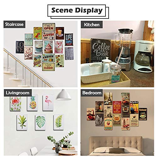 Fishing Retro Look Iron 20X30 cm Decoration Plaque Sign for Home Kitchen Bathroom Farm Garden Garage Inspirational Quotes Wall Decor