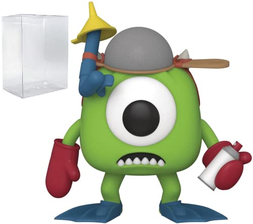 POP Disney Pixar: Monsters Inc. 20th - Mike Wazowski with Mitts Funko Vinyl Figure (Bundled with Compatible Box Protector Case)