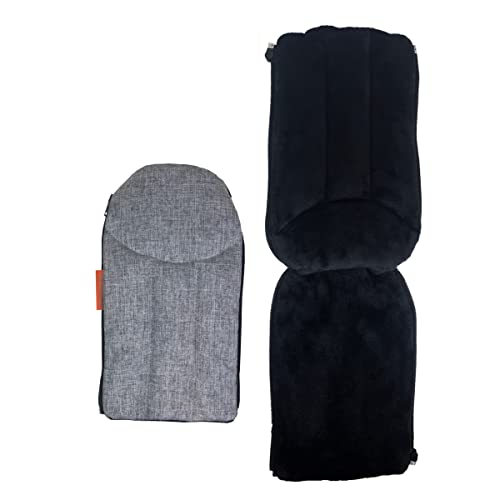 liuliuby CozyMitts - Insulated Stroller Gloves/Stroller Hand Muff - Stroller Accessories for Winter - Water Repellent Stroller Mittens for Freezing Cold Weather - Hand Warmers (Heather Gray)