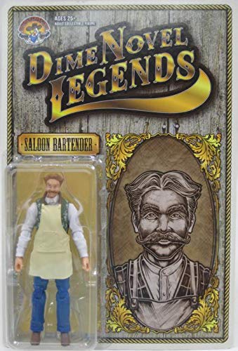 Dime Novel Legends 1/18 scale (4" tall) old west action figure Saloon Bartender