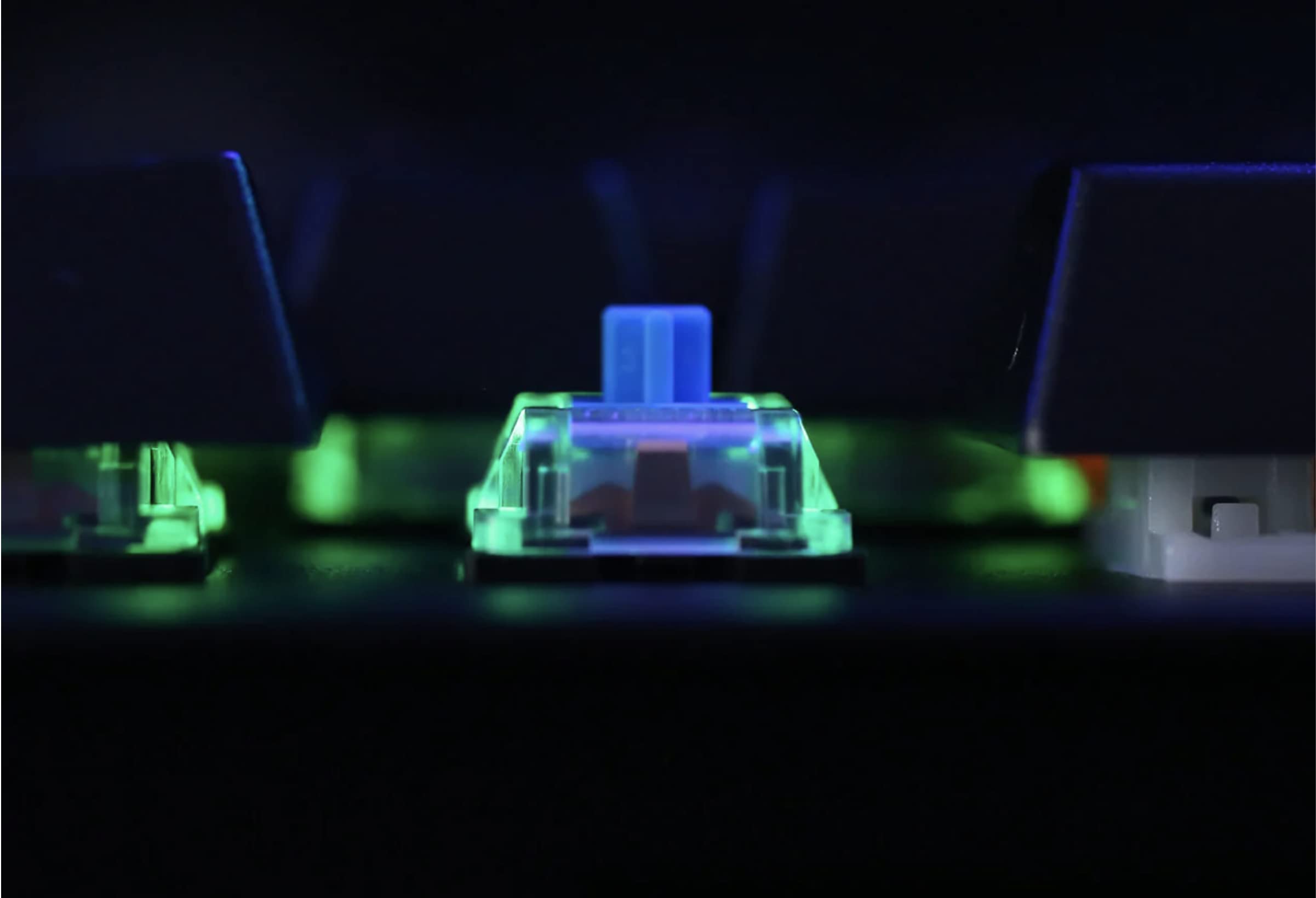 Alpha Elite Full Size Mechanical Gaming Keyboard: Wired - Blue Clicky Switches - Customizable RGB Lighting - Dedicated Media Keys - Volume Wheel - Ergonomic Wrist Rest - Durable Reinforced Frame