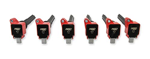 82706 MSD Ignition Coil - Ford EcoBoost - 3.5L V6 - Red - 6-Pack