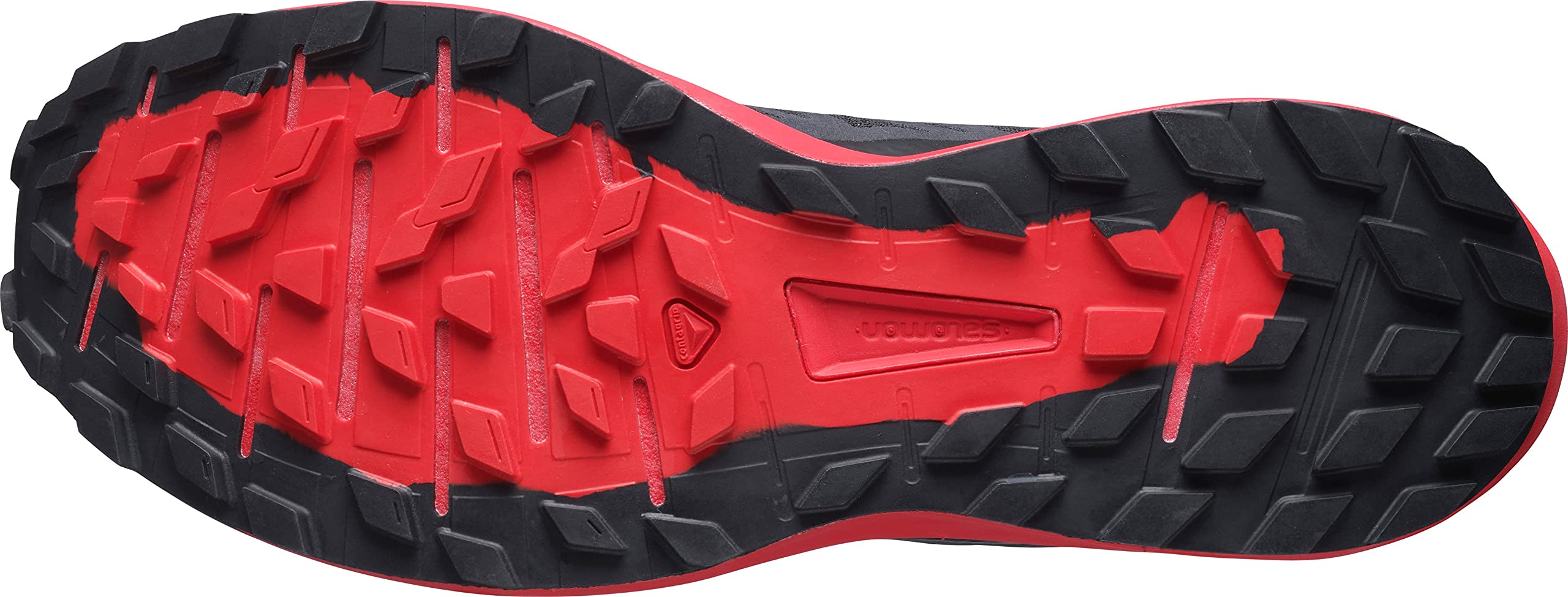 Salomon Sense Ride 4 Trail Running Shoes for Men, Black/Goji Berry/Phantom, 10