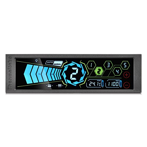Thermaltake Commander FT Touch Screen 5 Channel Single 5.25" Bay Cooling Fan Controller AC-010-B51NAN-A1