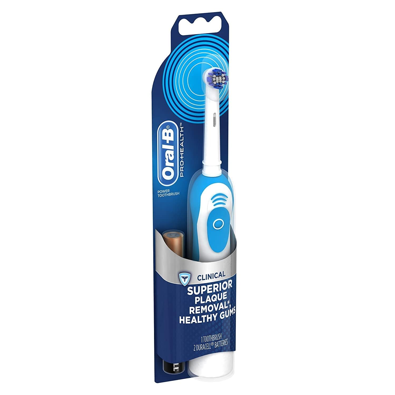 Oral-B Pro-Health Precision Clean Battery Toothbrush, 2 Count