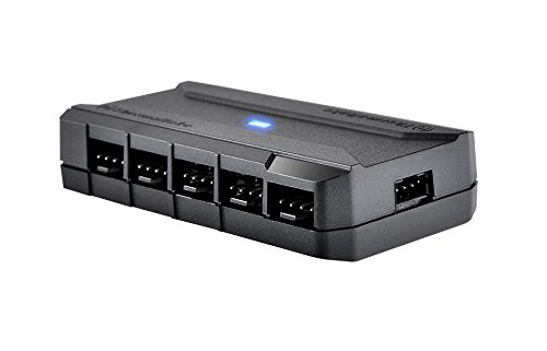 Thermaltake Commander FP SATA Powered 10 Port 4-Pin PWM Fan Hub AC-023-AN1NAN-A1, 3.2 x 1.7 x 0.7 inches