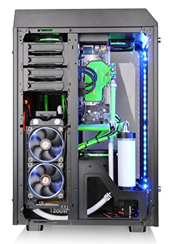 Thermaltake Tower 900 Black Edition Tempered Glass Fully Modular E-ATX Vertical Super Tower Computer Chassis CA-1H1-00F1WN-00