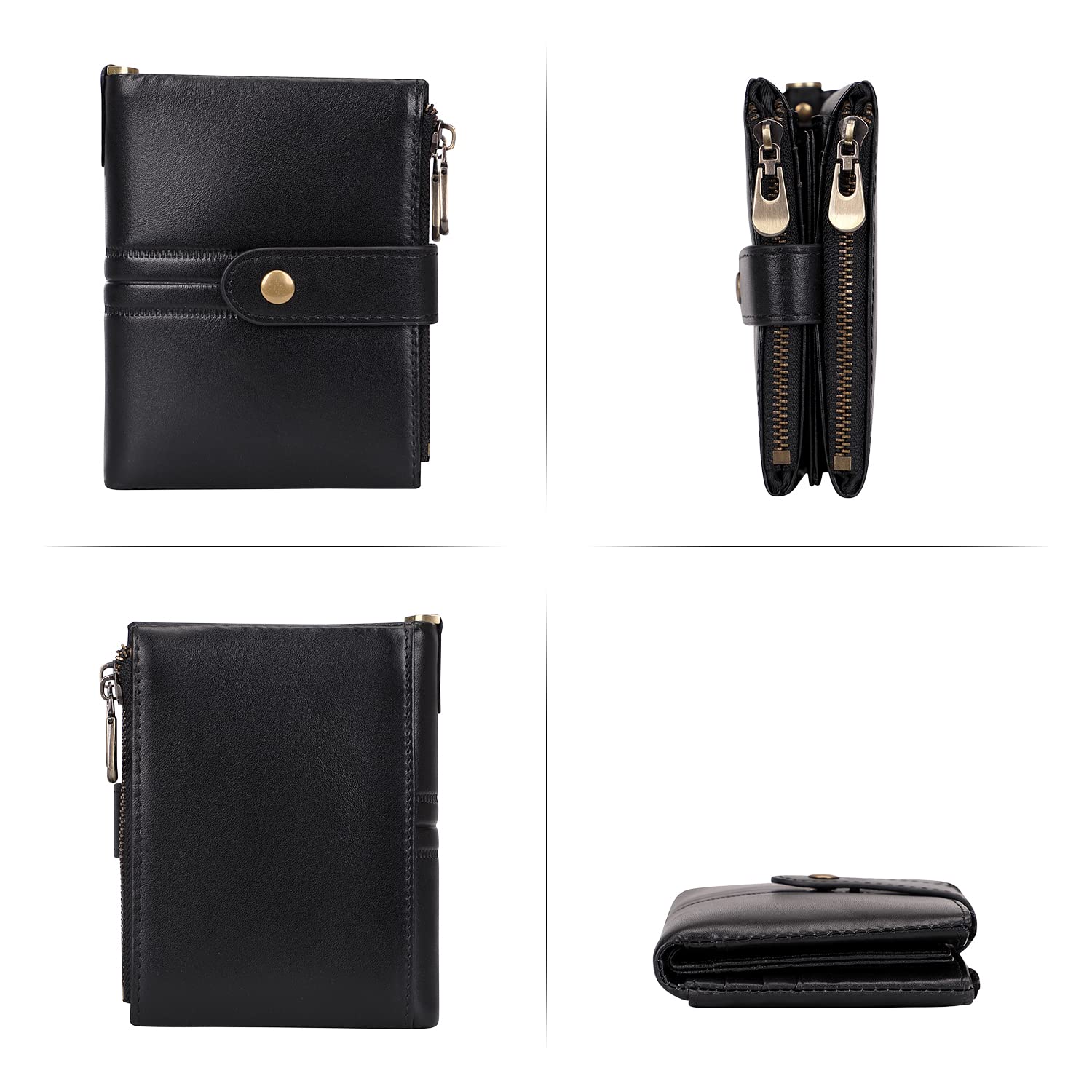 ALTOSY Soft Leather Backpack Purse for Women Backpacks Versatile Shoulder Bag and Small Bifold Zipper Pocket Wallet Card