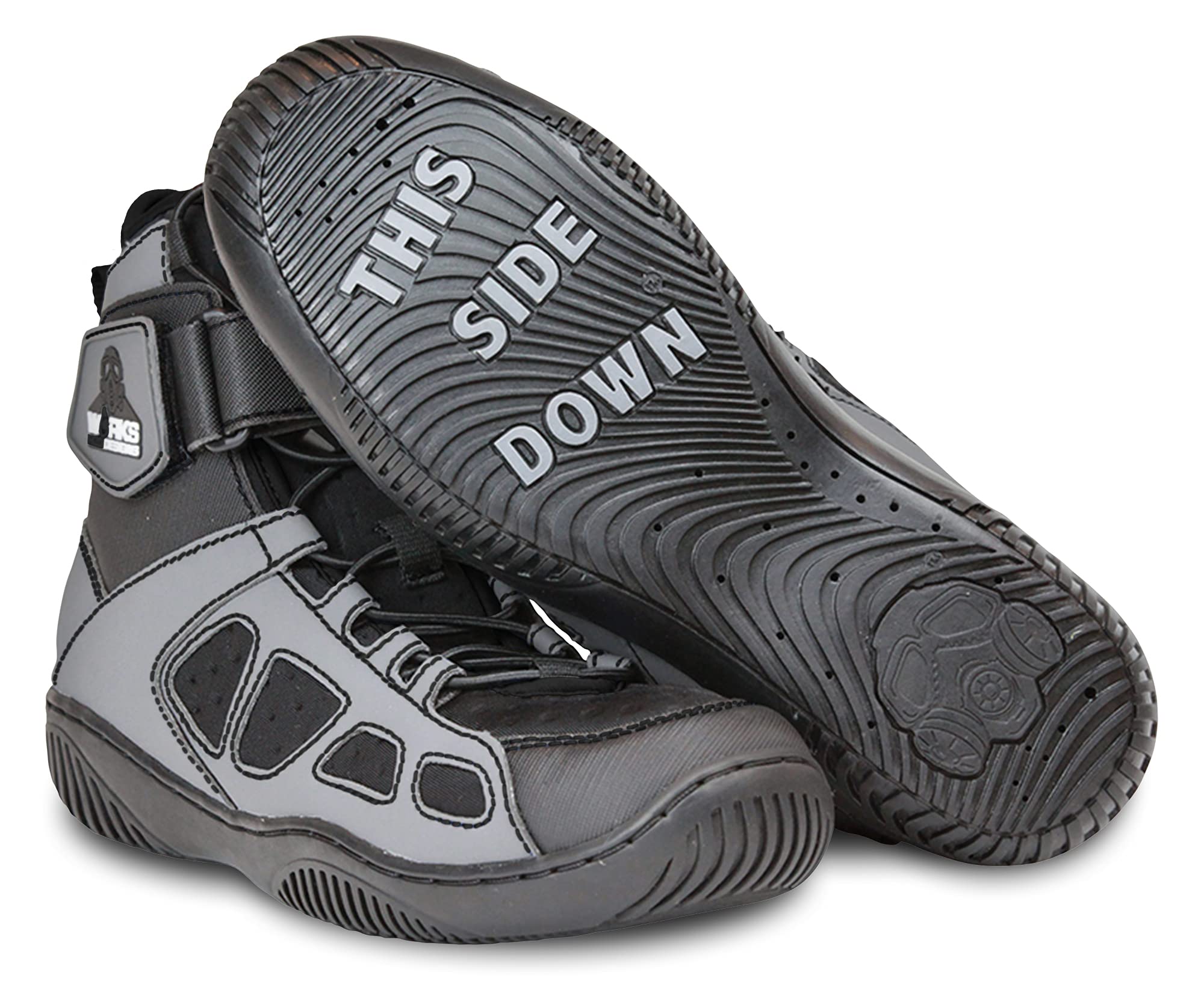 Alpha-1! Watercraft Jetski Boot by Works H2oDesigns - Lightweight & Breathable Race Boot - Designed in the USA - Smooth Movement & Stability - Ankle Support Strap, Nonslip Outsole - Wet Boot for Men