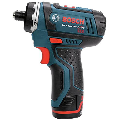 Bosch PS21-2A-RT 12V Max Lithium-Ion 1/4 in. Cordless Pocket Driver Kit (2 Ah) (Renewed)