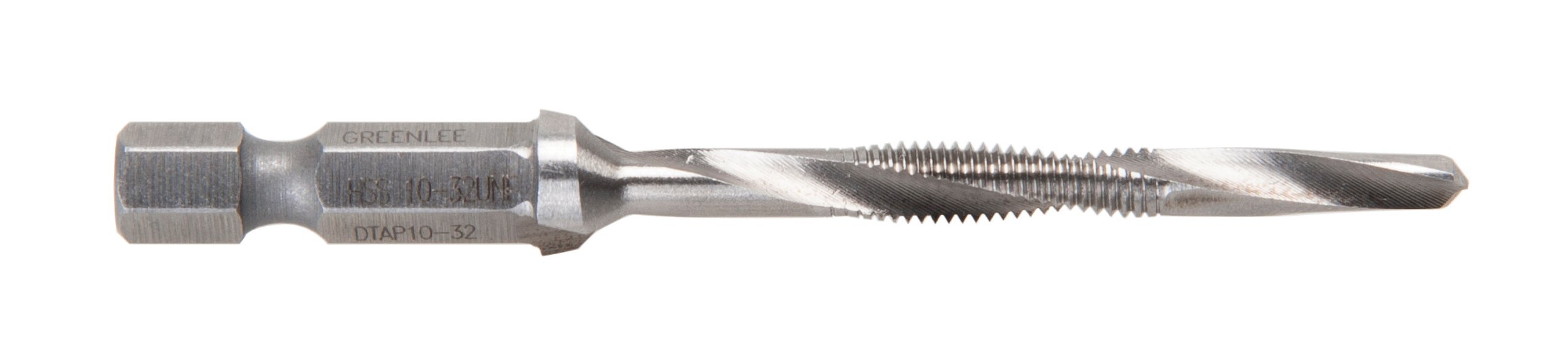 Greenlee Drill/Tap/Countersink Bit, 10-32X2 1/4 L