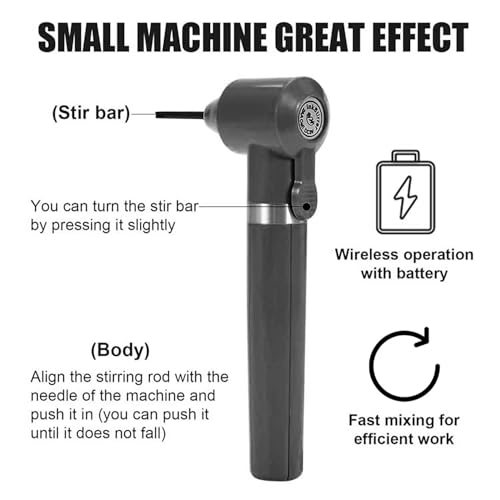Tattoo Pigment Makeup Electric Ink Mixer Eyebrow Color Supply Tool Agitator Machine 100 Mixing Sticks Set