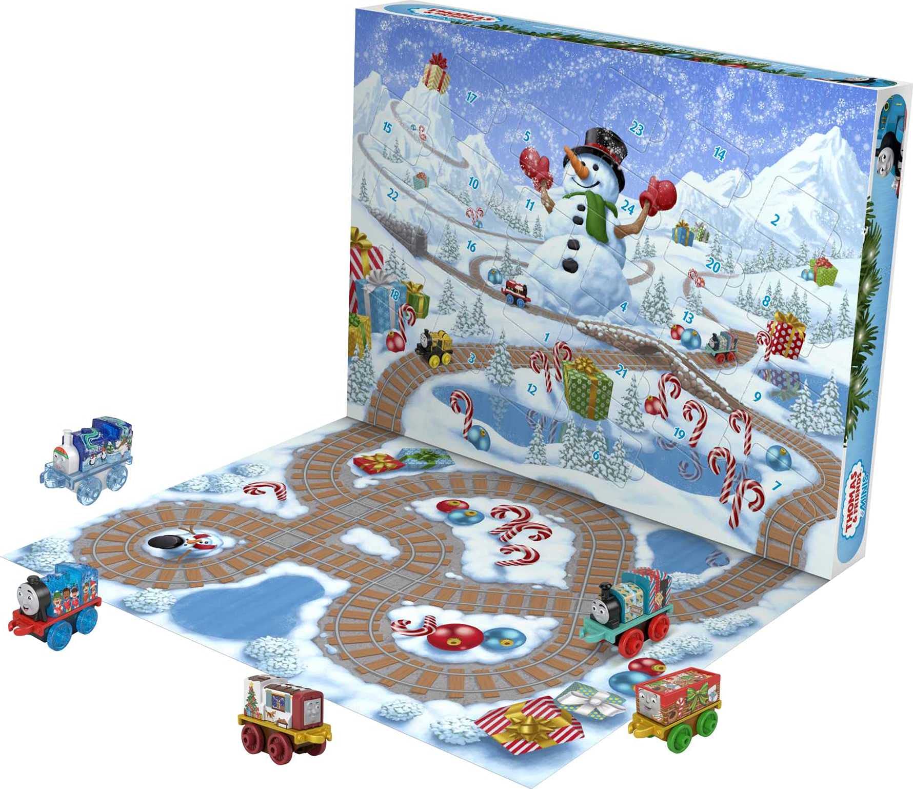 Fisher-Price Thomas & Friends MINIS Advent Calendar 24 miniature push-along toy trains