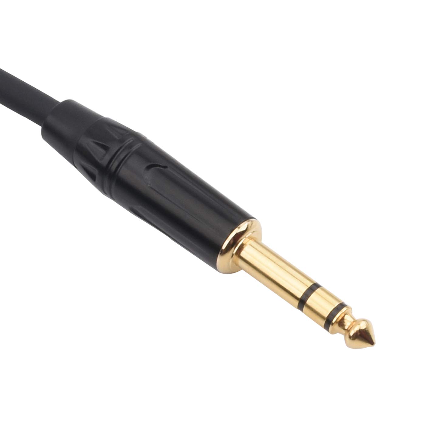 Disino 1/4 Inch TRS to XLR Male Balanced Signal Interconnect Cable Quarter inch to XLR Patch Cable - 6.6 Feet