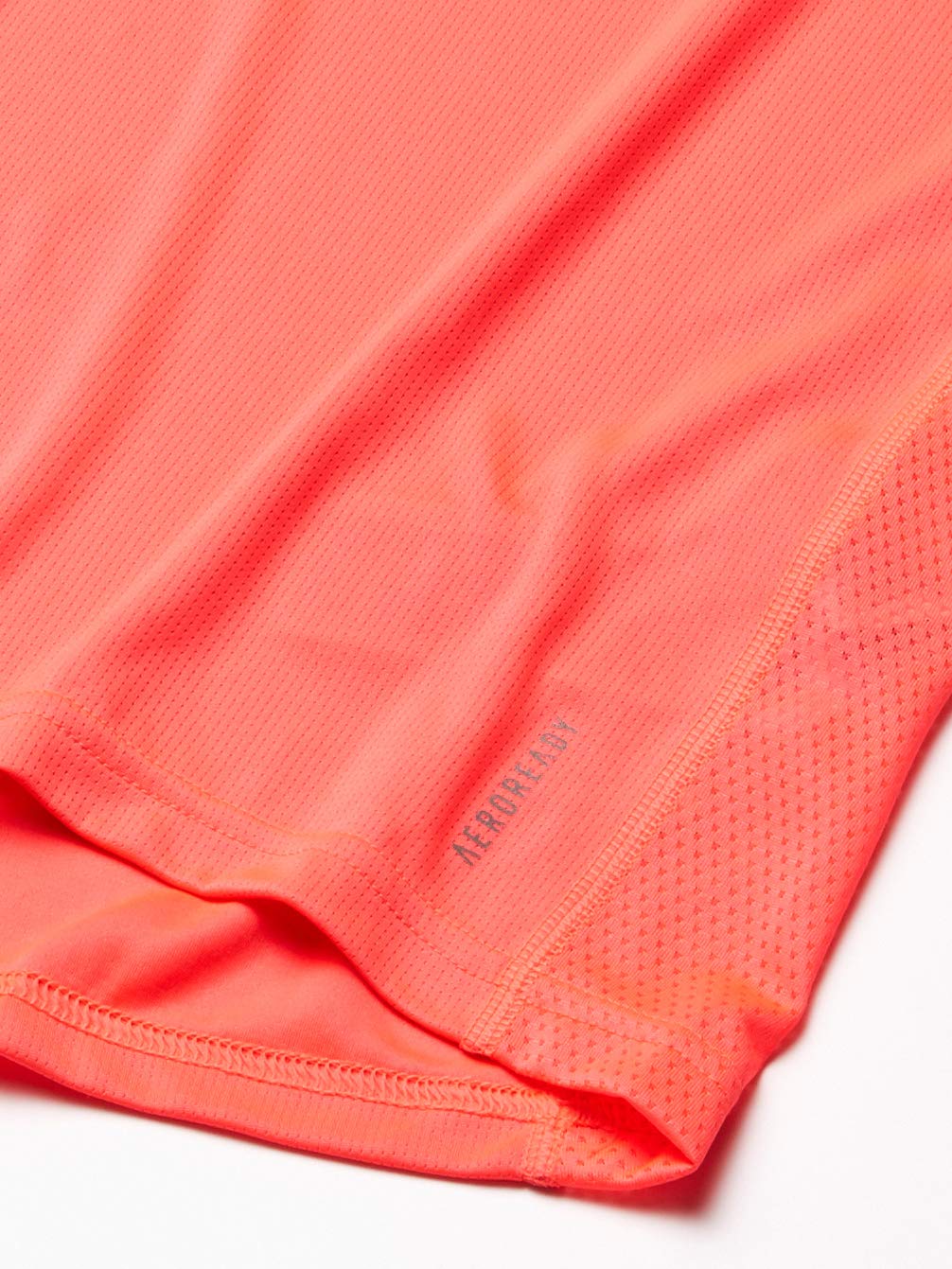 adidas Men's Own The Run Tee, Signal Pink/Reflective Silver, Large