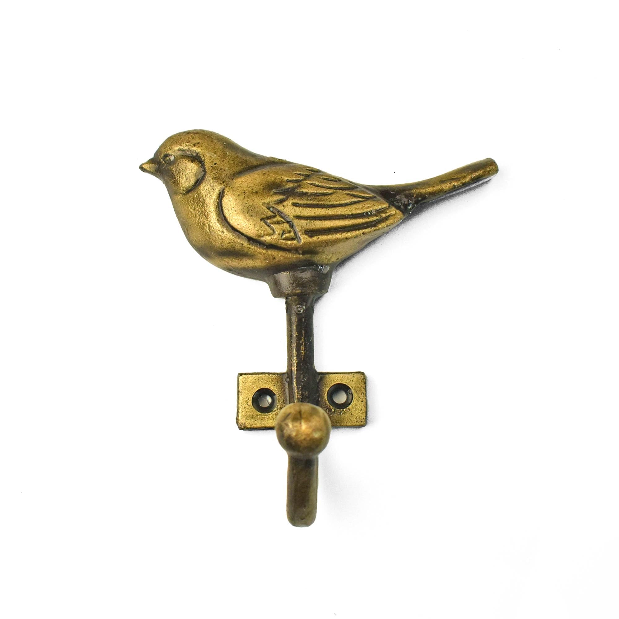 BROOK AND BIRCH Bird Wall Hook Antique Animal Bird Iron Hook Vintage Iron Coat Hook Hanger for Hanging Coat Towel Hat Bags Cups Wall Mounted - 1 pc