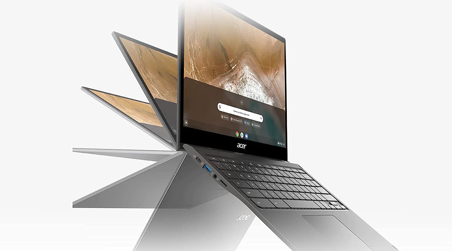 acer Chromebook Spin 713 Latest 2-in-1 Laptop, 13.5" 2K IPS Touchscreen, Intel Quad-Core i5-10210U (> i7-8550U) 8GB DDR4, 512GB SSD, Backlit KB USB-C Chrome OS + TWE 32GB Micro SD Card