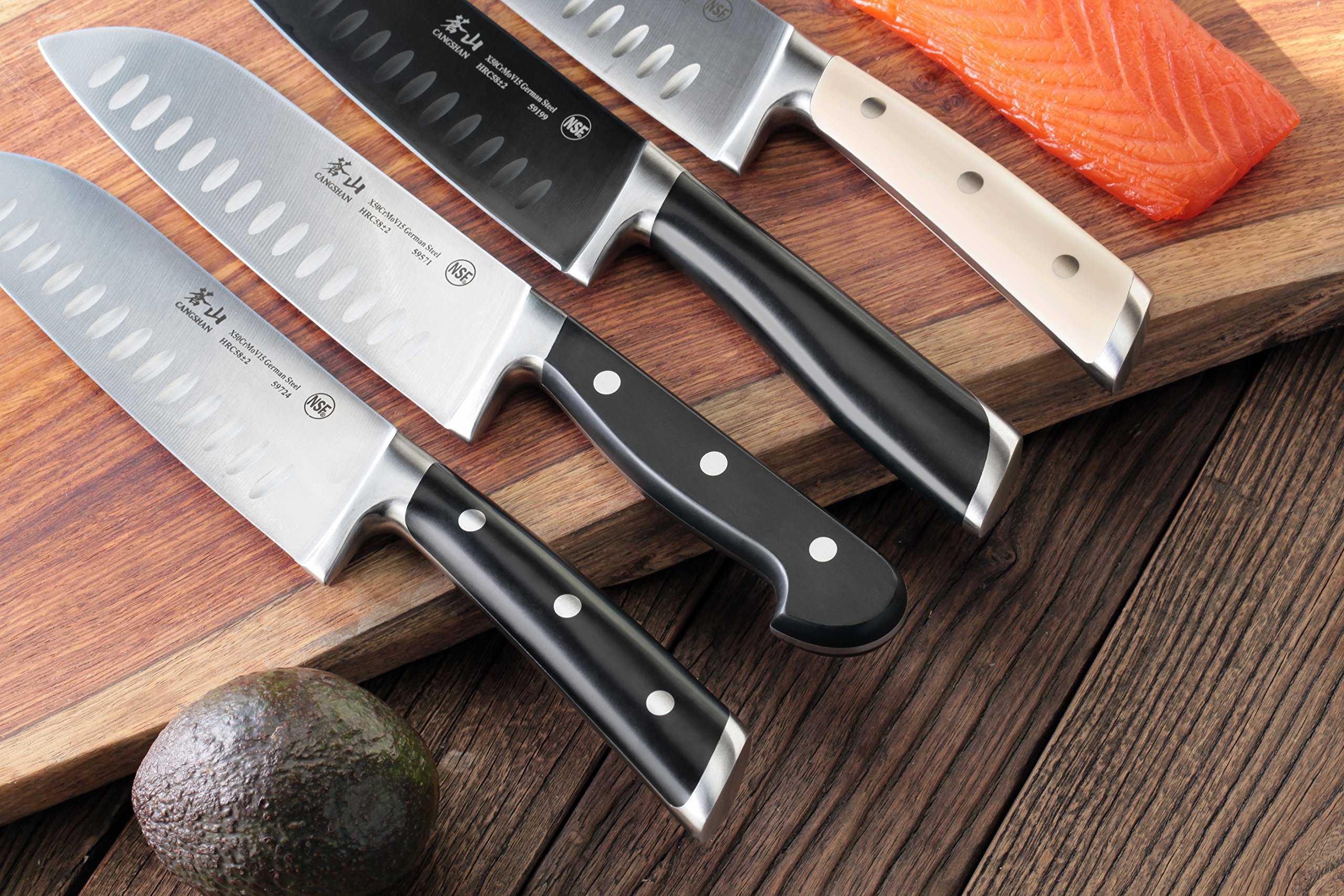 Cangshan TV2 Series 1020038 14C28N Swedish Steel Forged Chef Knife, 8-Inch