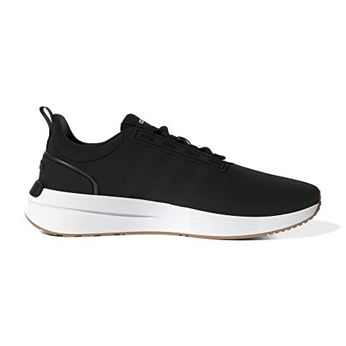 Adidas Men's Racer TR21 Running Shoe, Black/Black/Gum, 10.5