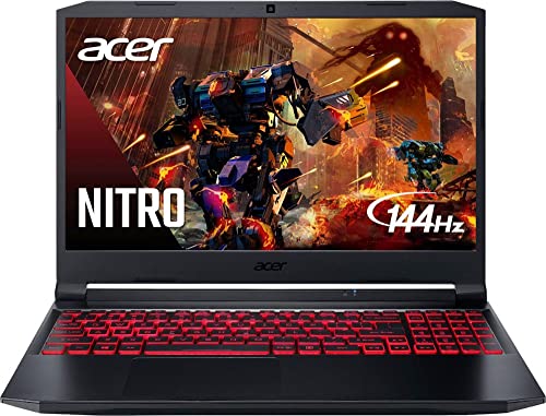Acer Nitro 5 15.6" FHD IPS 144Hz Display Gaming Laptop | Intel Core i5-11400H | NVIDIA GeForce GTX 1650 | 8GB RAM | 256GB SSD | RGB Backlit Keyboard | Windows 11 | with HDMI Cable Bundle