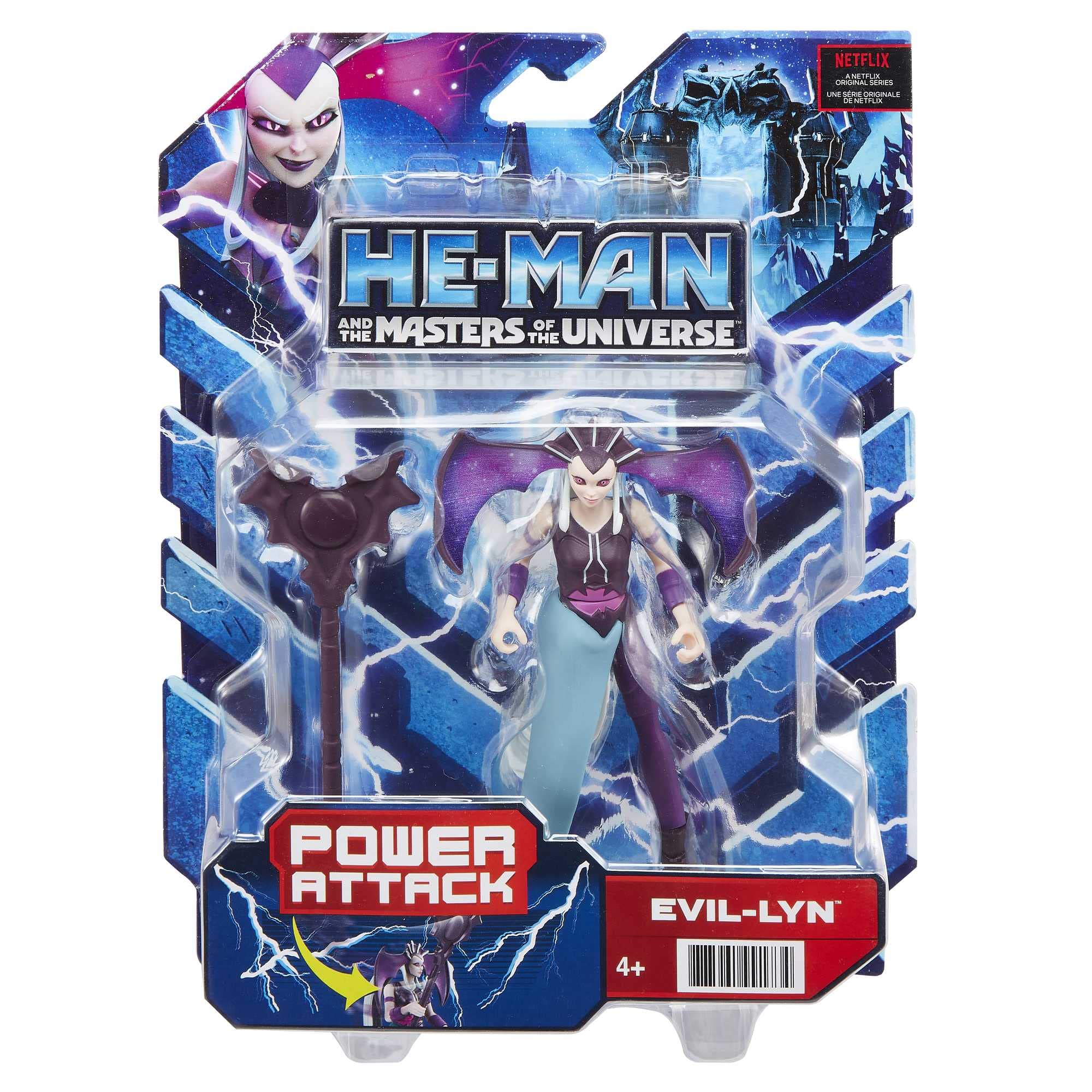 Masters of the Universe He-Man and The Toy, Evil-Lyn Action Figure, Power Attack Move and Accessory, Motu Villain Character