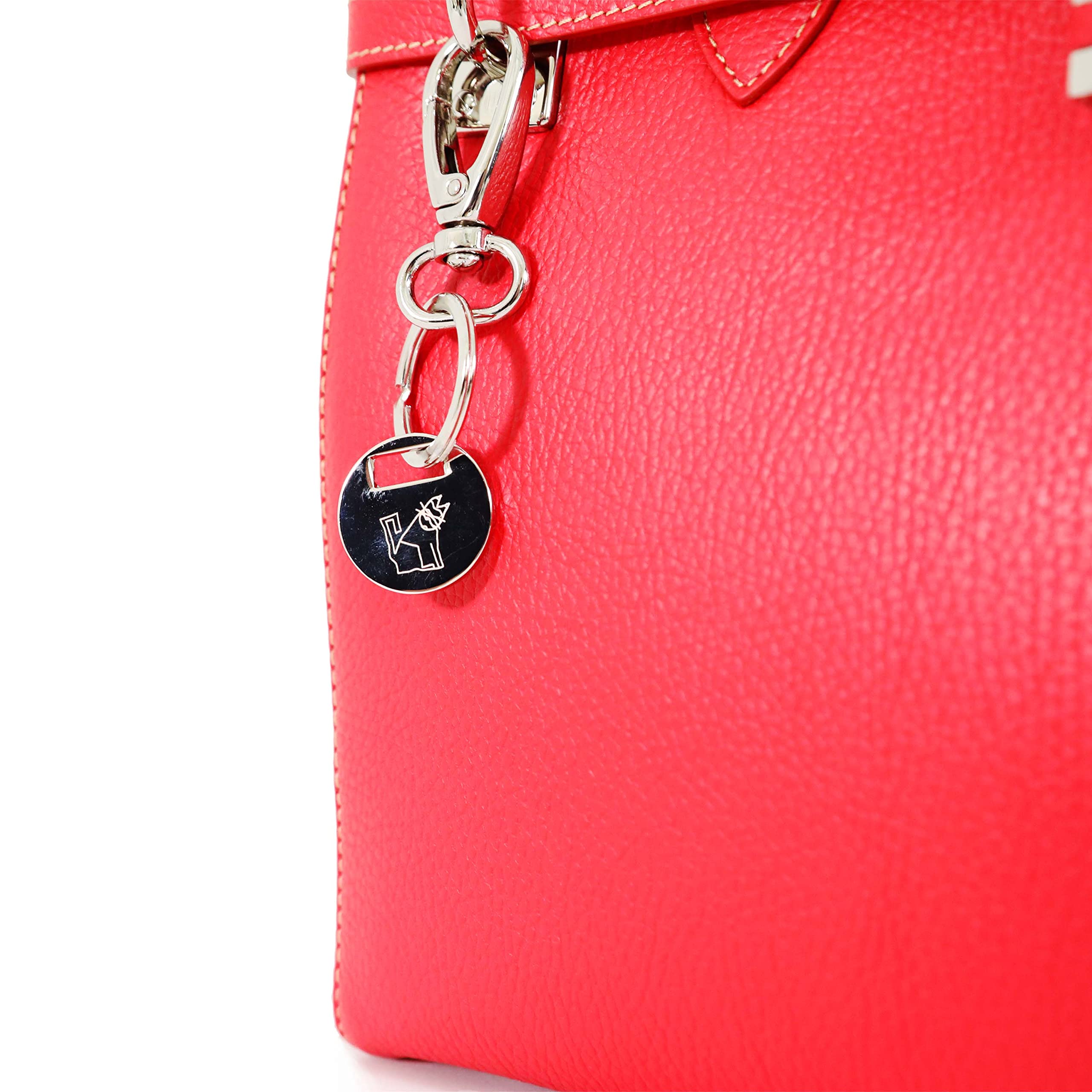 Robin Lisa New York Luxury Handbags for Women | 100% Genuine Italian Calf Leather | Limited Edition Robin Handbag (Red)