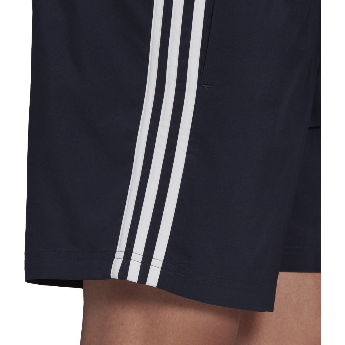 adidas Men's Standard Aeroready Essentials Chelsea 3-Stripes Shorts, Ink/White, X-Large