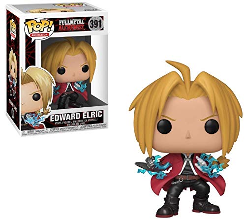 Funko POP Full Metal Alchemist - Edward Elric Pop! Vinyl Figure (Bundled with Compatible Pop Box Protector Case), Multicolor, 3.75 inches