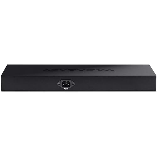 TRENDnet 16-Port Gigabit PoE+ Switch, 16 x Gigabit PoE+ Ports, 246W PoE Power Budget, 32 Gbps Switching Capacity, Desktop Switch, Ethernet Network Switch, Metal, Lifetime Protection, Black, TPE-TG160g