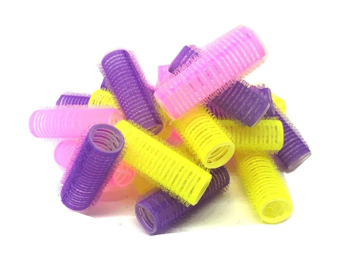 Set of 24 x 20mm (3/4”) Small Self Grip Hair Rollers Pro Salon Hairdressing Curlers – For Short Hair
