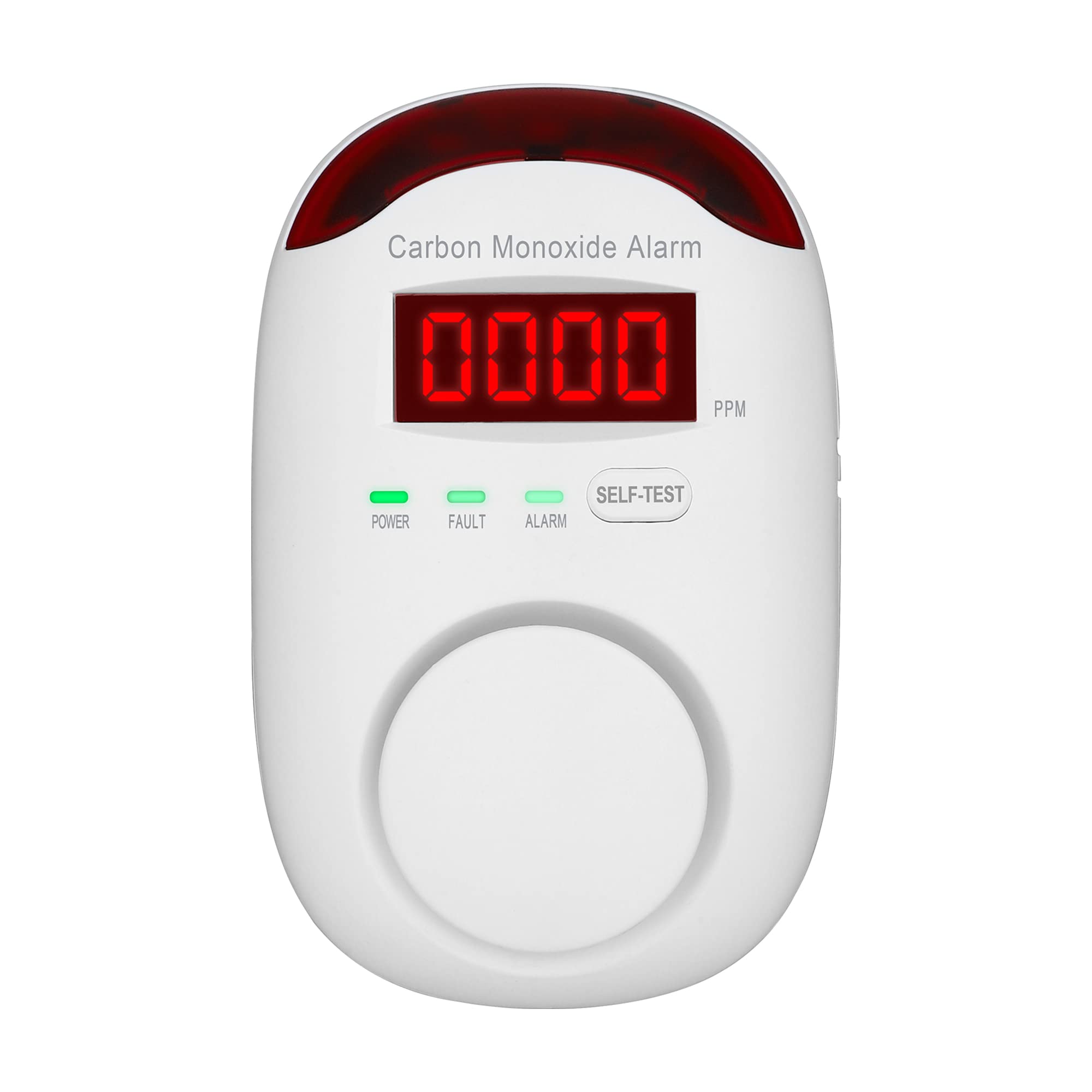 Carbon Monoxide Detector Insertion, VzmcovCO Detector, LED Display Screen Voice Alarm, Suitable for Home Kitchen, Office, Hotel Garage, Living Room, Bedroom -1 Package
