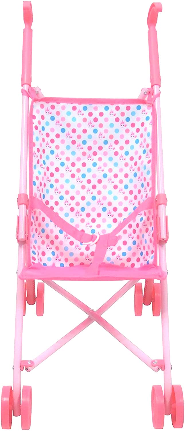 KOOKAMUNGA KIDS Baby Doll Stroller β Umbrella Stroller for Dolls - Foldable & Lightweight Baby Stroller for Dolls - Play Stroller w/ Sturdy Steel Frame - Ideal for Baby Dolls up to 18" - Pink Unicorn