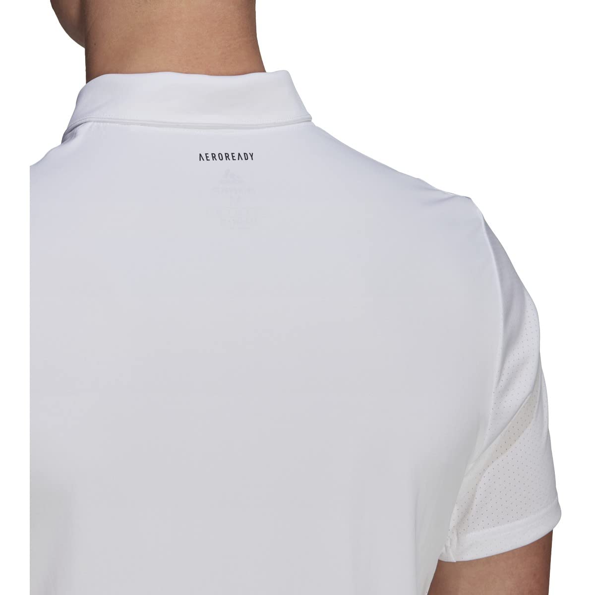 adidas Men's Tennis Club 3-Stripes Polo Shirt, White/Black, X-Large