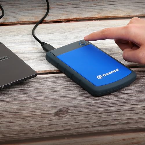 Transcend 4TB USB 3.1 Gen 1 StoreJet 25H3B SJ25H3B Rugged External Hard Drive TS4TSJ25H3B Blue