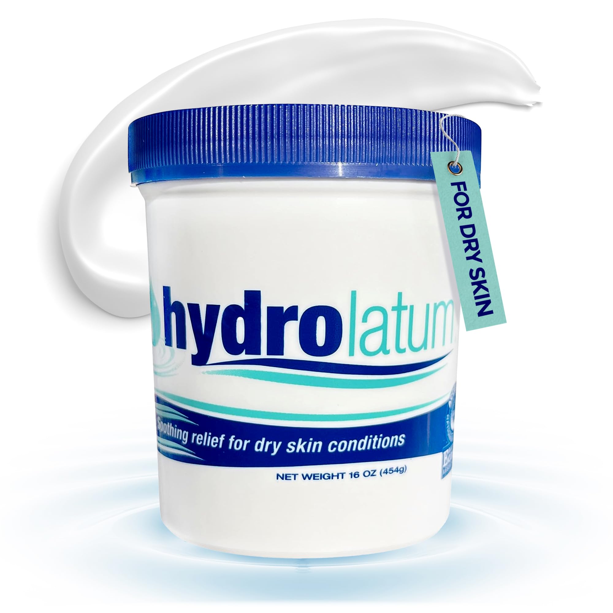 Hydrolatum Moisturizing Cream - Body Lotion for Sensitive, Extra Dry Skin, Nourishing Cream for Women & Men - 1LB