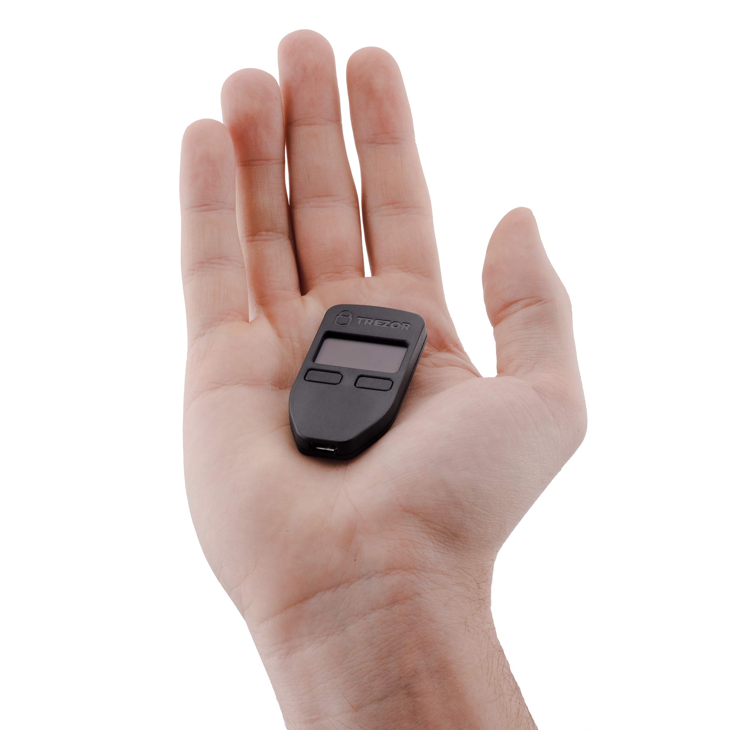 Trezor Model One - The Original Cryptocurrency Hardware Wallet, Bitcoin Security, Store & Manage 1000's of Coins&Tokens, Easy-to-Use Interface, Quick & Simple Setup (Black)