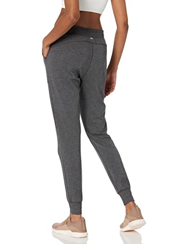 Amazon Essentials Women's Studio Terry Relaxed-Fit Jogger Pant, Charcoal Heather, Medium