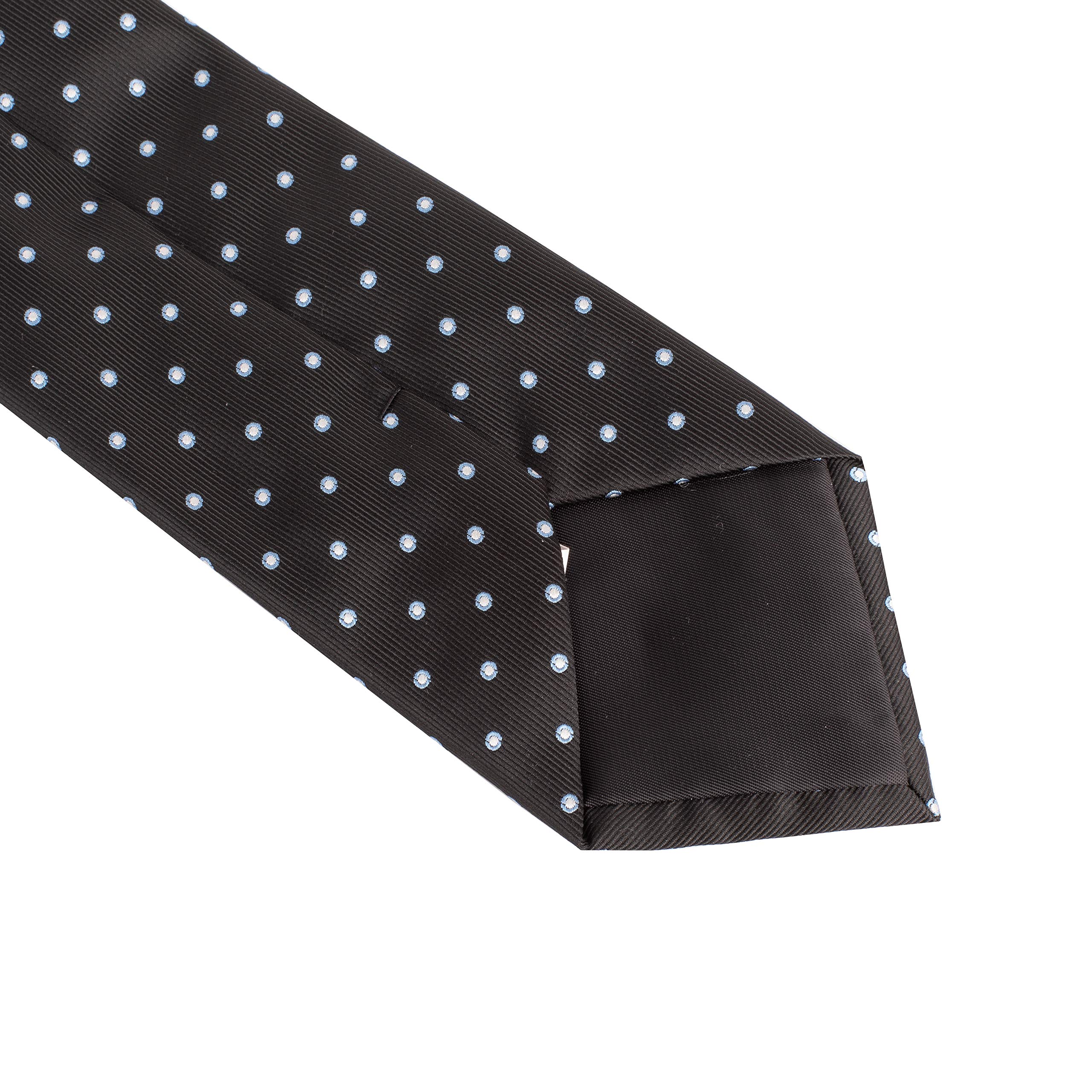 Amazon Essentials Men's Dots Necktie, Navy, One Size