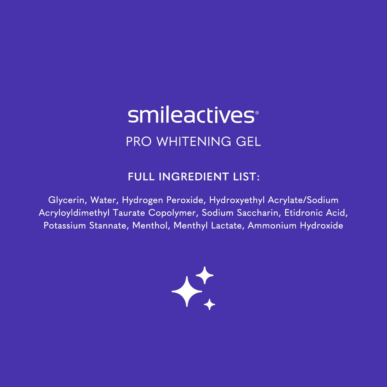 Smileactives Teeth Whitening Gel for Toothpaste with Clinical-Grade Hydrogen Peroxide, Tooth Stain Remover for White Teeth, Dentist Quality Pro Whitening Gel to Remove Stains, 90 Day, 3.8 oz Bottle