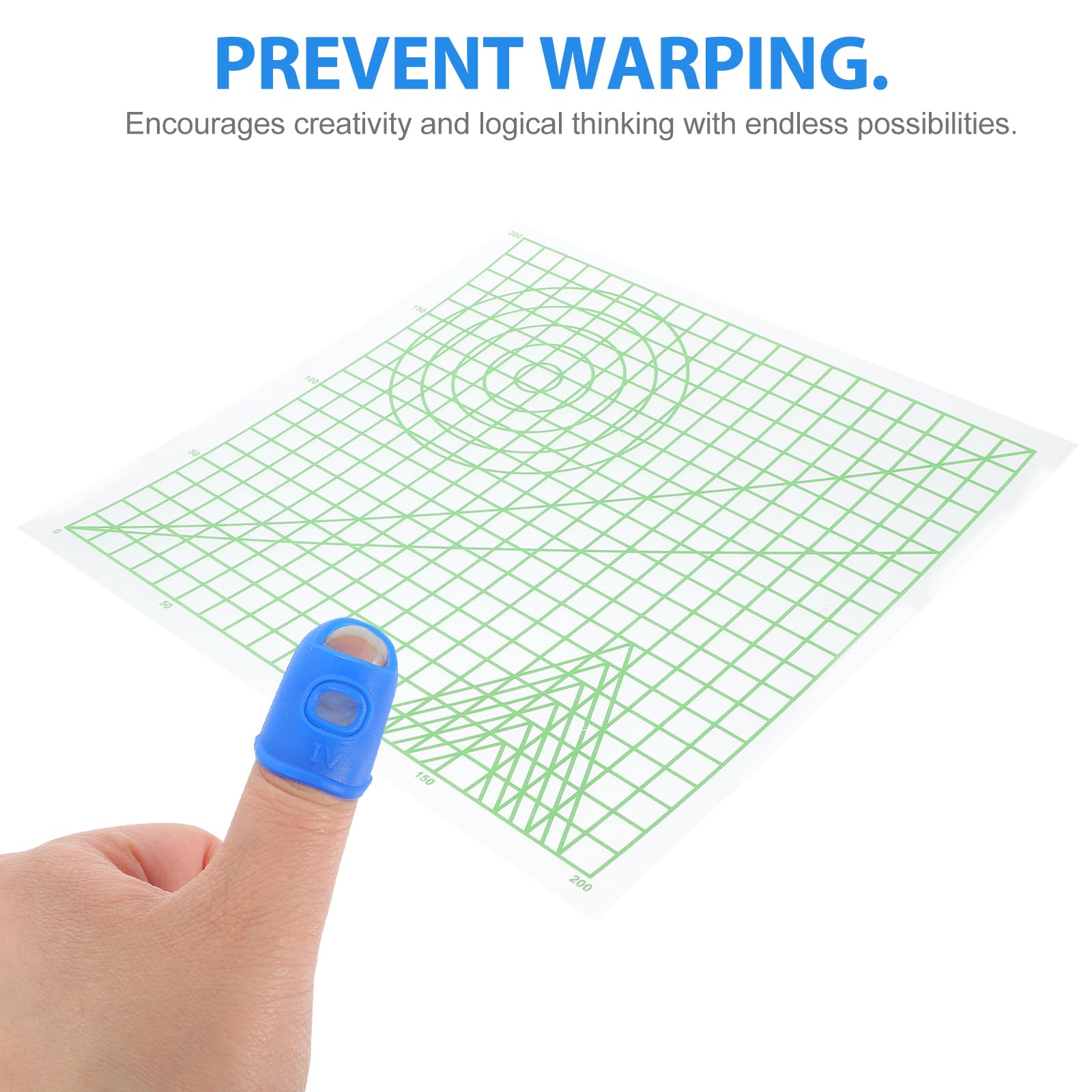 EXCEART 3D Printer Pen Finger Sleeve 3D Pen Mate 3D Printer Mat 3D Pen Finger Protector Great 3D Pen Drawing Tool 3 d Printers Silicone Design Mat 3D Pen Mat Kit Consumables Motherboard