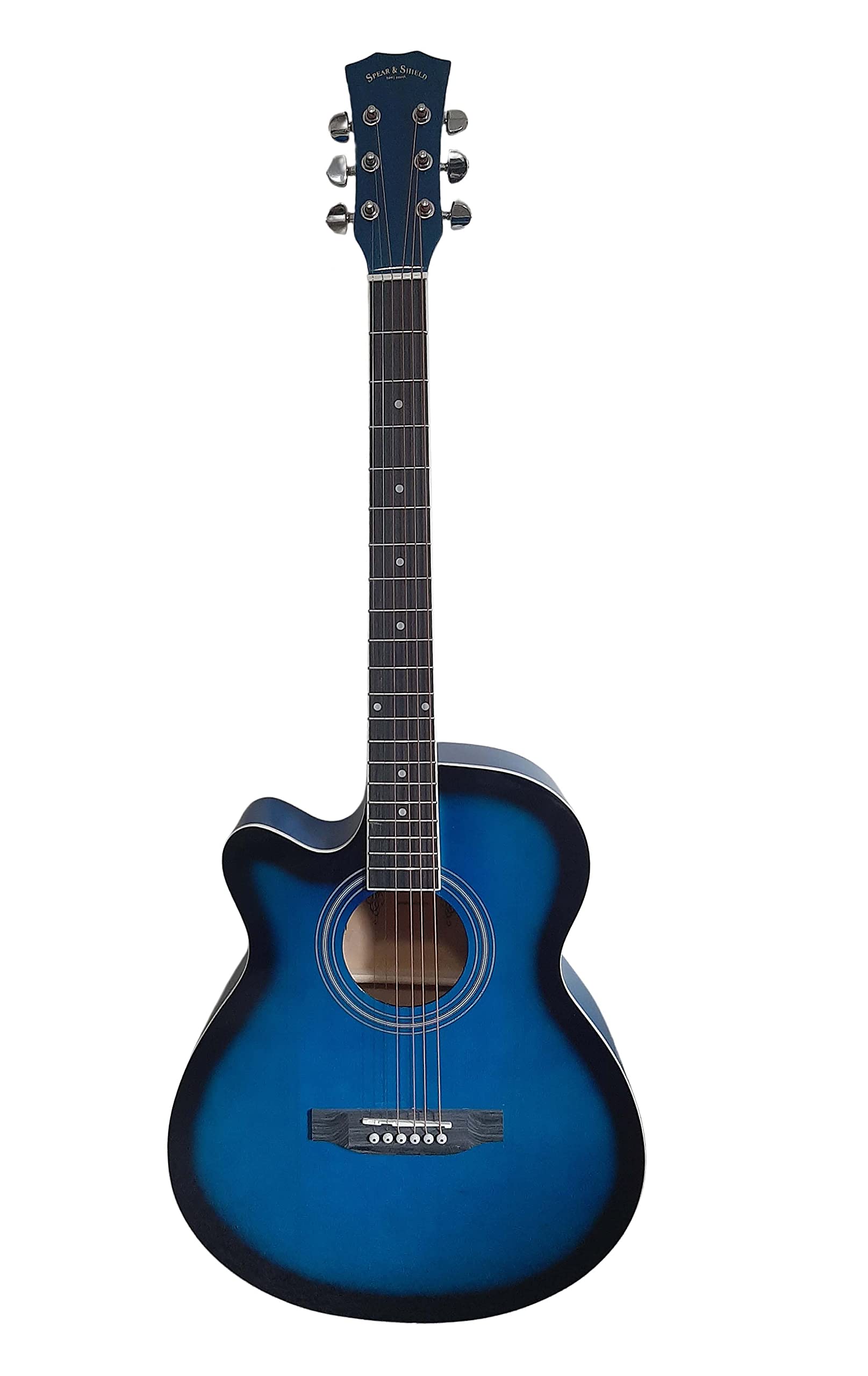 Acoustic Guitar for Beginners Adults Students 40 inch Right Left handed with Gig bag Guitar stand eTuner Strap Capo String set 5 picks Fingertip Protector and Basic Chord Scale (Blue-Left handed)