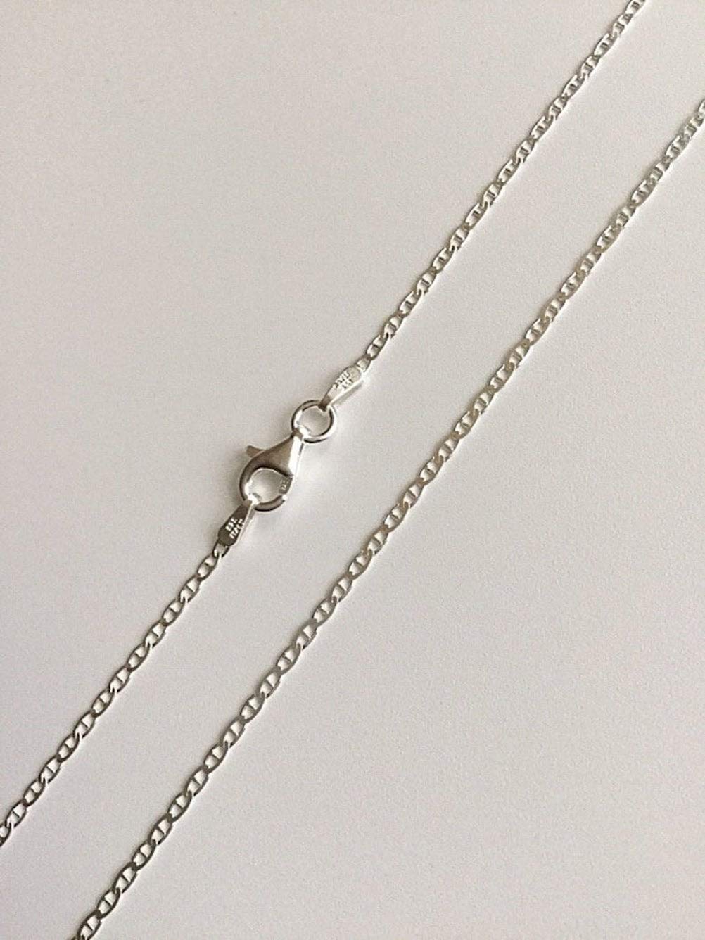 925 STERLING SILVER SAINT JUDE NECKLACE 20β LONG/925 PLATA CADENA DE SAN JUDAS 20" LARGO -35X12mm-SN6
