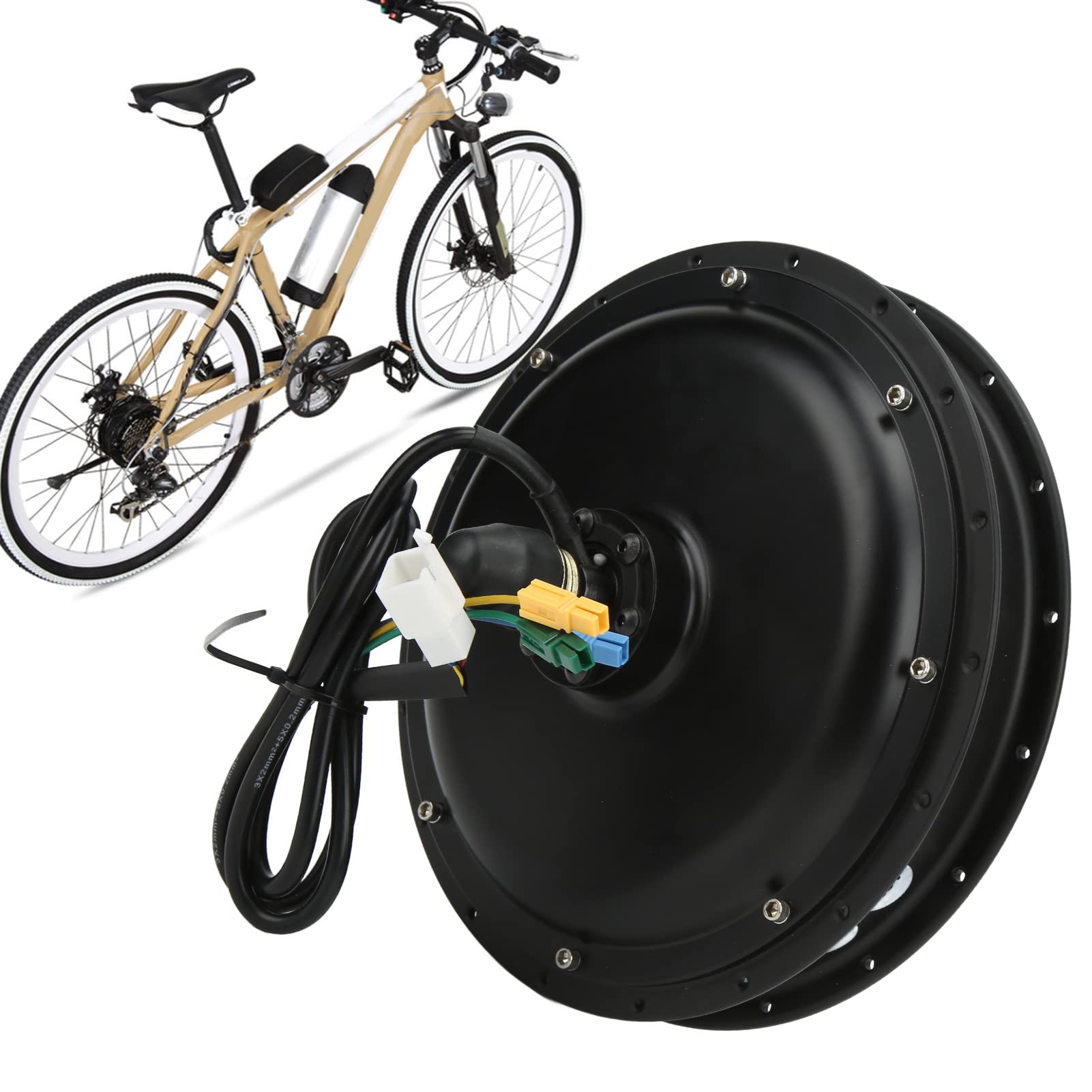 Alomejor 48V 1500W Rear Hub Motor, Electric Bike Lithium Battery Modified Motor Kit for Scooter