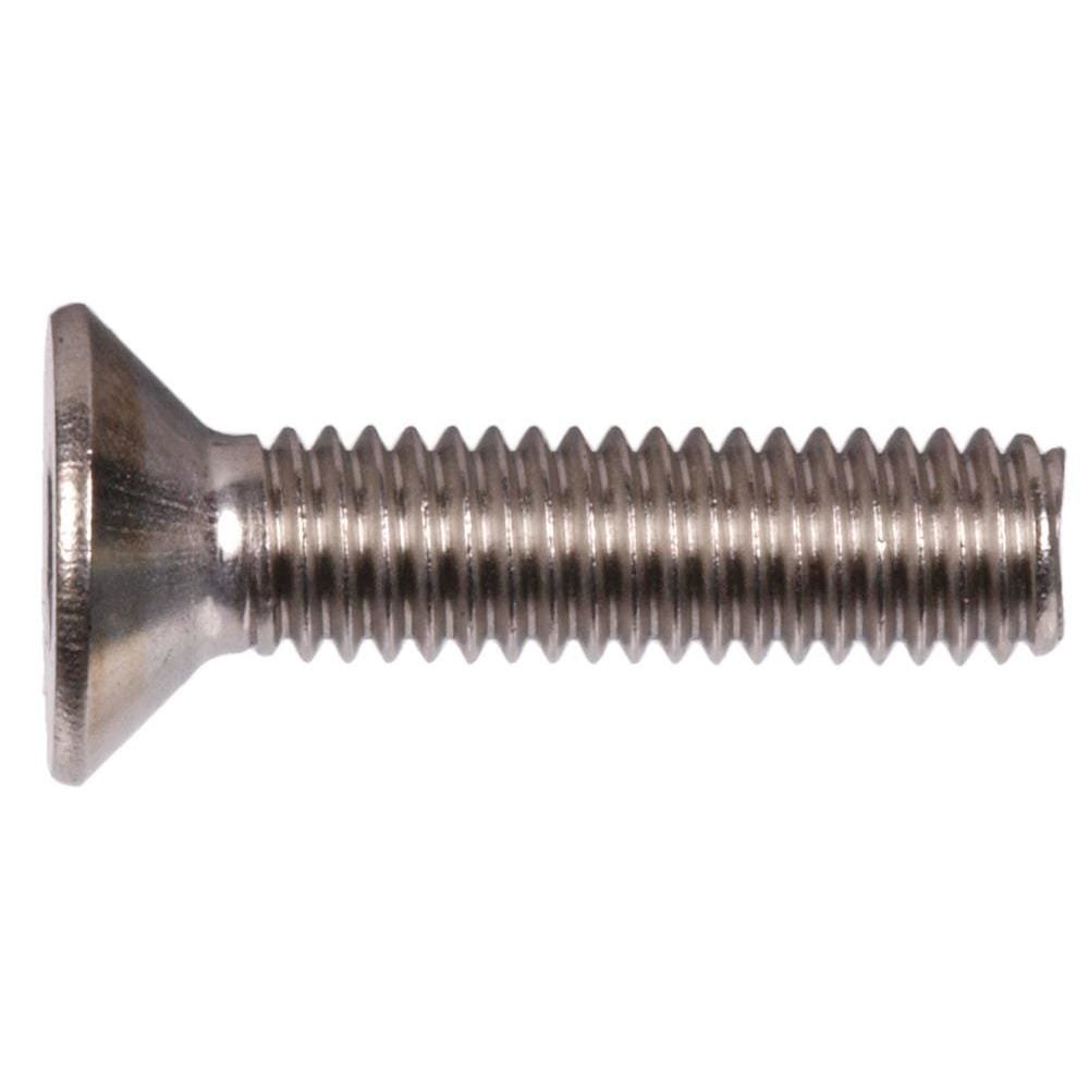 Socket Flat Countersunk Head Cap Screw, 8-32 x 1 1/2", Stainless Steel 18-8, Hex Socket (Quantity: 100) Coarse Thread, #8 Hexagonal Allen Bolt, Length: 1 1/2 inch